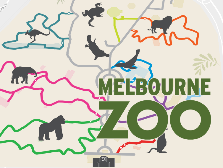 Melbourne Zoo Logo Melbourne Zoo Creative Visuals